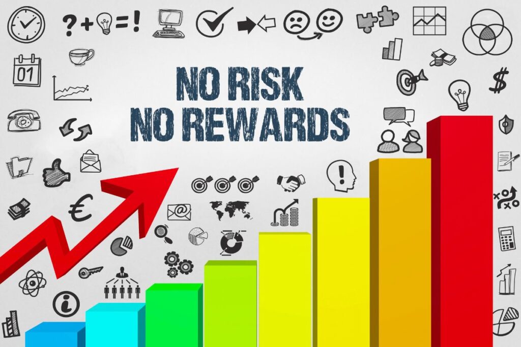 No Risk No Rewards, 3D Effect Office Wallpaper - Magicdecor®