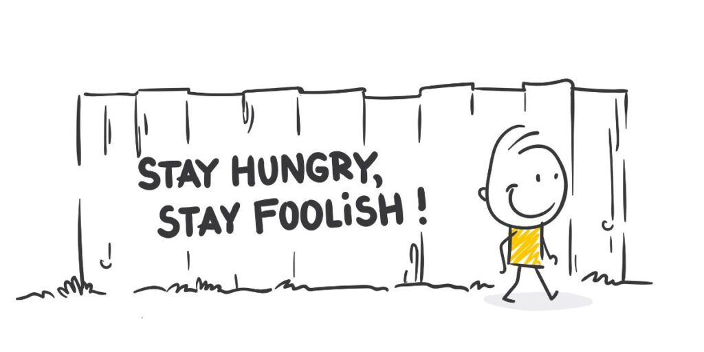 Stay Hungry Stay Foolish, Office Wallpaper - Magicdecor®