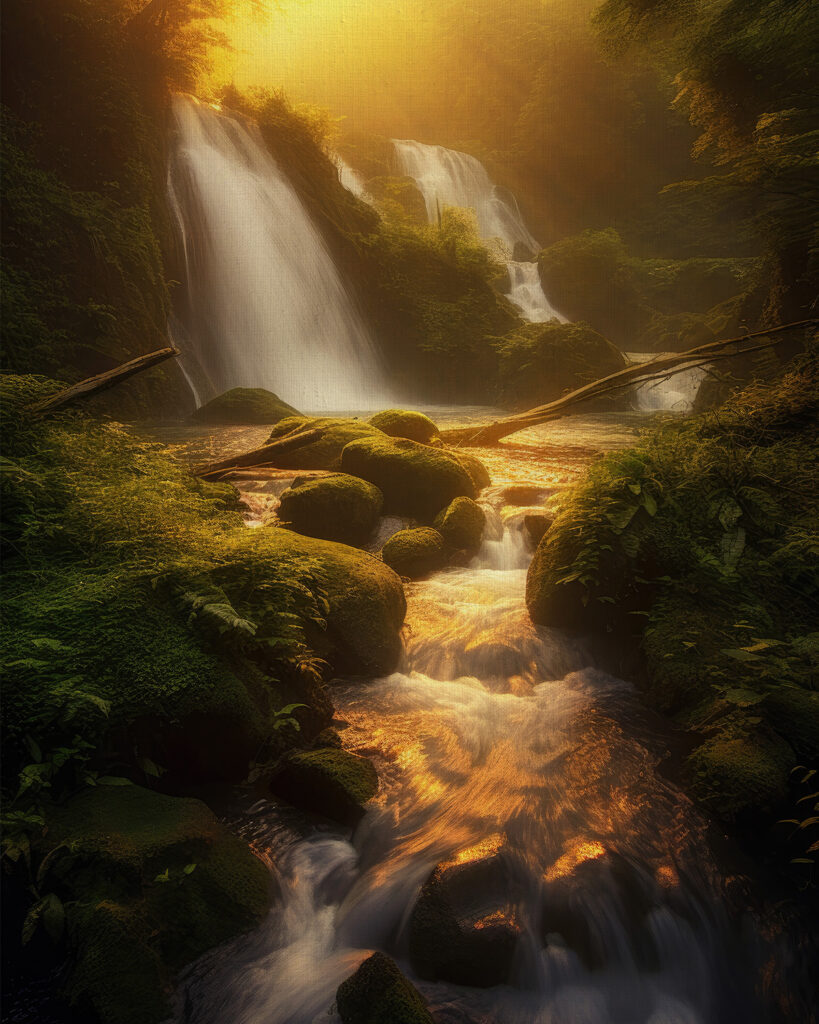 Realistic Waterfall Wallpaper Mural - Magicdecor®