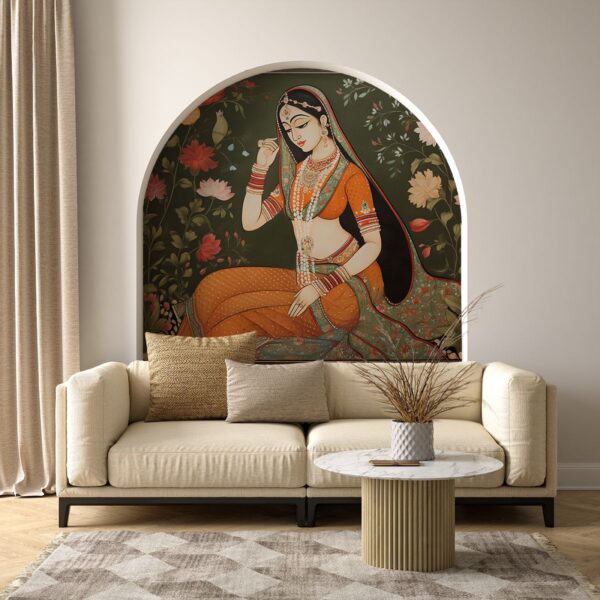 Rani Sa, Rajasthani Style Wallpaper - Magicdecor®