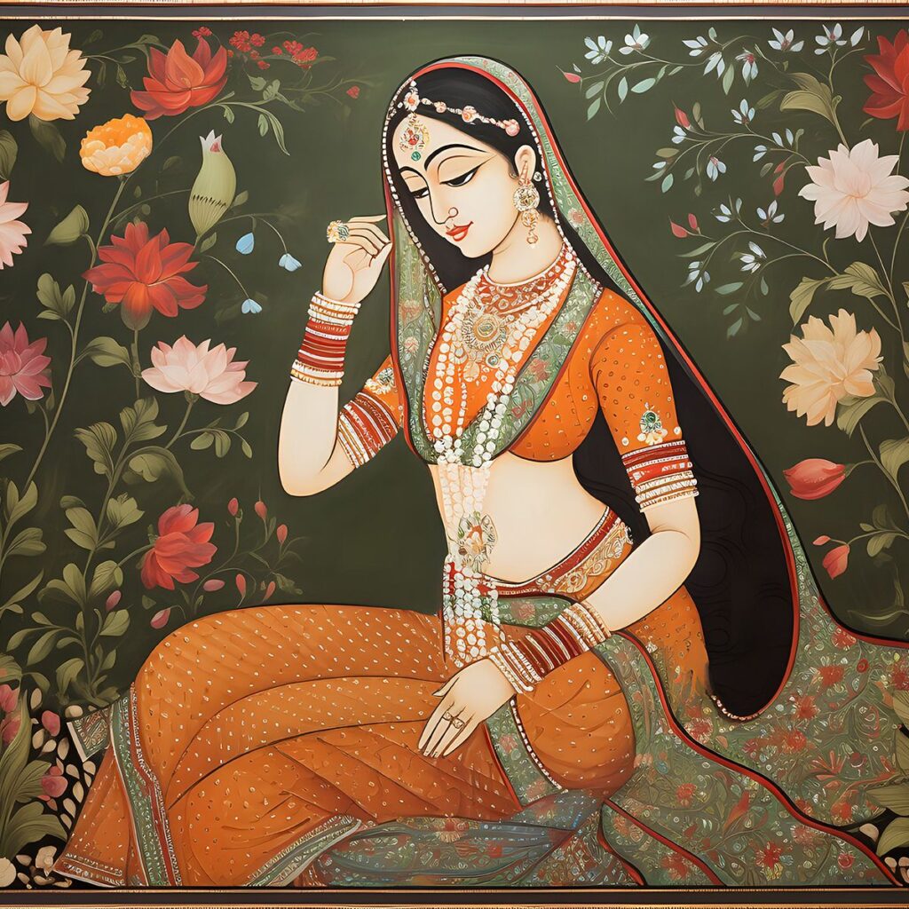 Rani Sa, Rajasthani Style Wallpaper - Magicdecor®