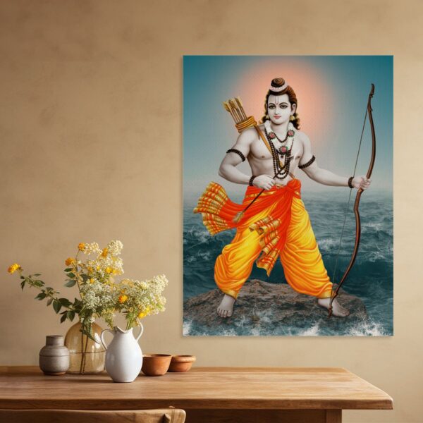 Shri Ram Painting Canvas Print for Wall - Magicdecor®