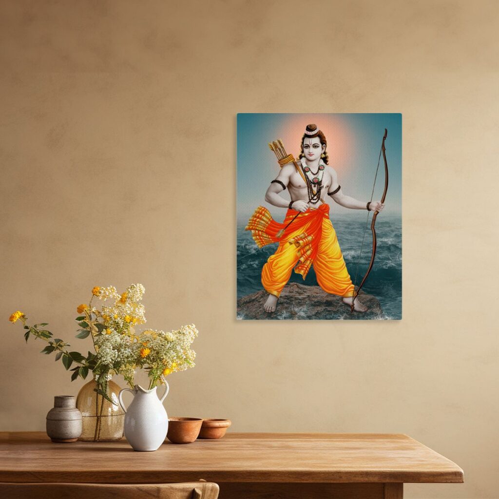 Shri Ram Painting Canvas Print for Wall - Magicdecor®