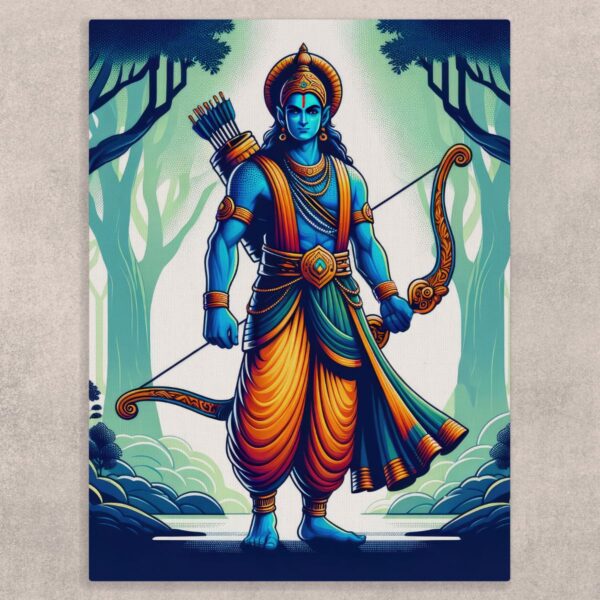 Lord Shri Ram Portrait, Canvas Art for Wall - Magicdecor®