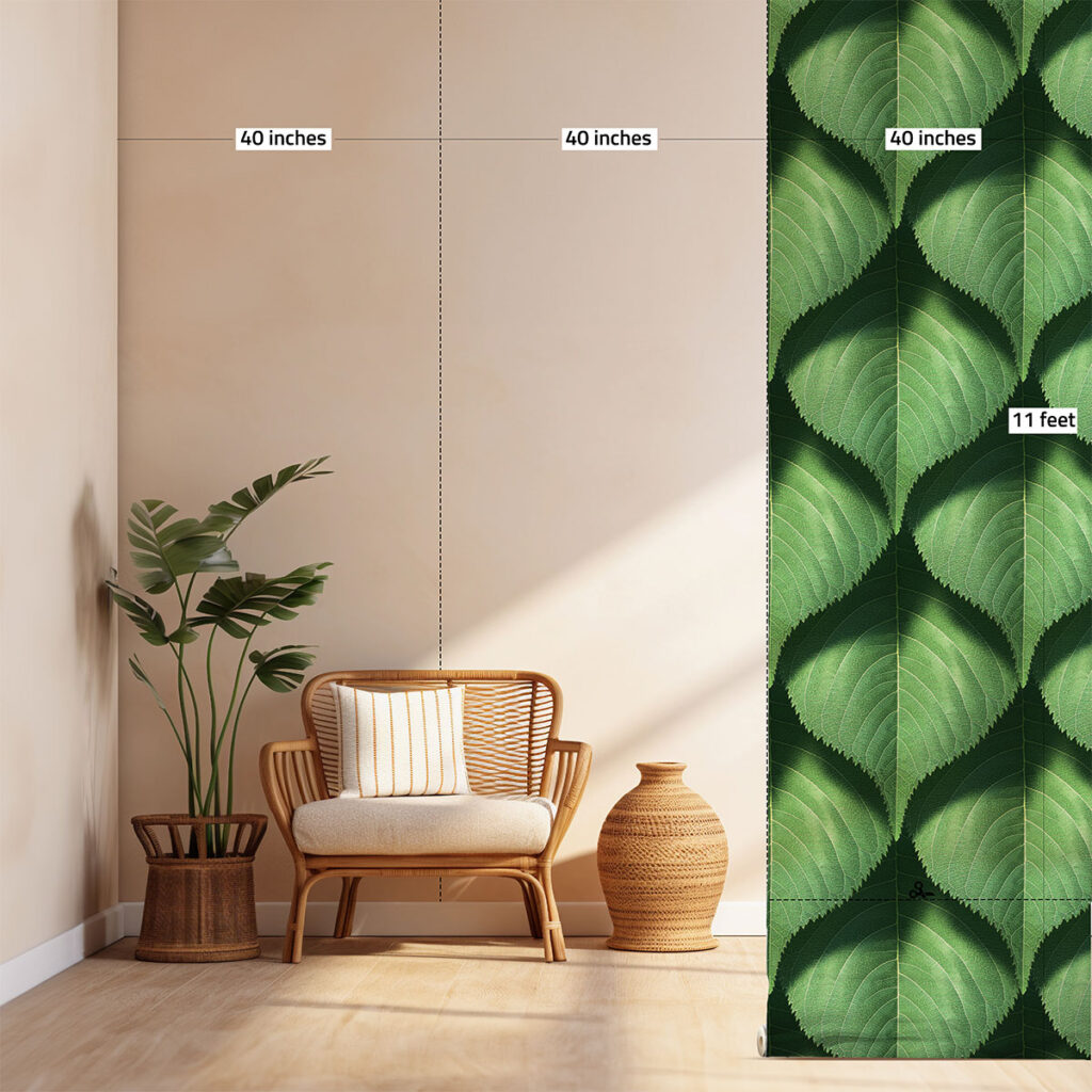 3D Realistic Leaves Wallpaper Roll - Magicdecor®