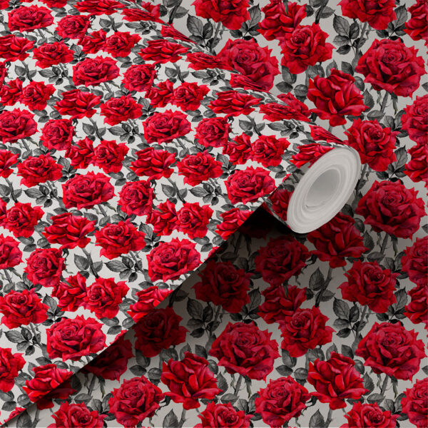 Mesmerizing Red Rose Wallpaper - Magicdecor®
