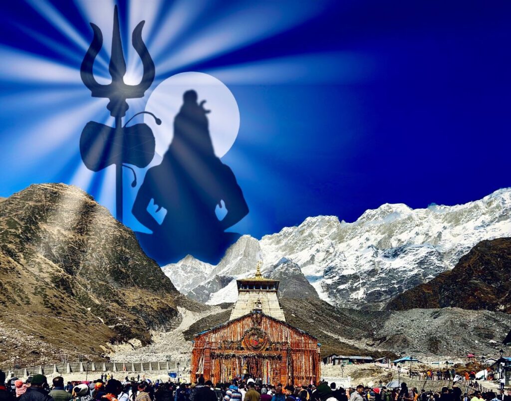 Sacred Majesty: Kedarnath Shiva Temple Wallpaper for Wall - Magicdecor®