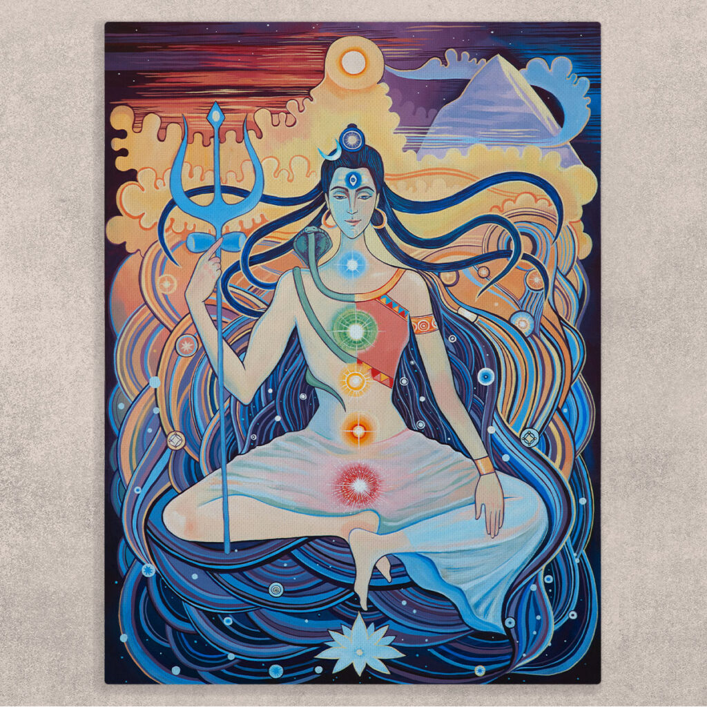 Shiv Shakti Painting on Canvas - Magicdecor®