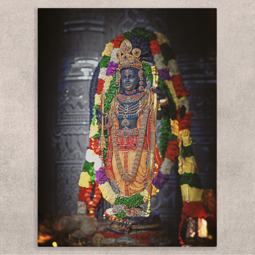 Shri Ram Lalla Canvas Painting - Magicdecor®