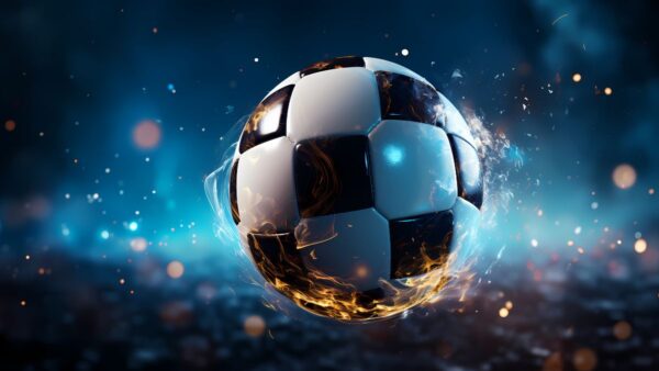 3D Effect Football Wallpaper - Magicdecor®