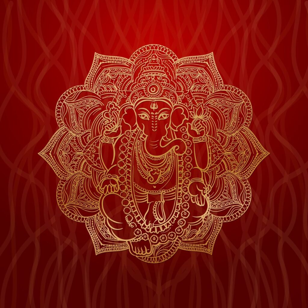 Mandala Art Ganesha Wallpaper Mural for Home - Magicdecor®