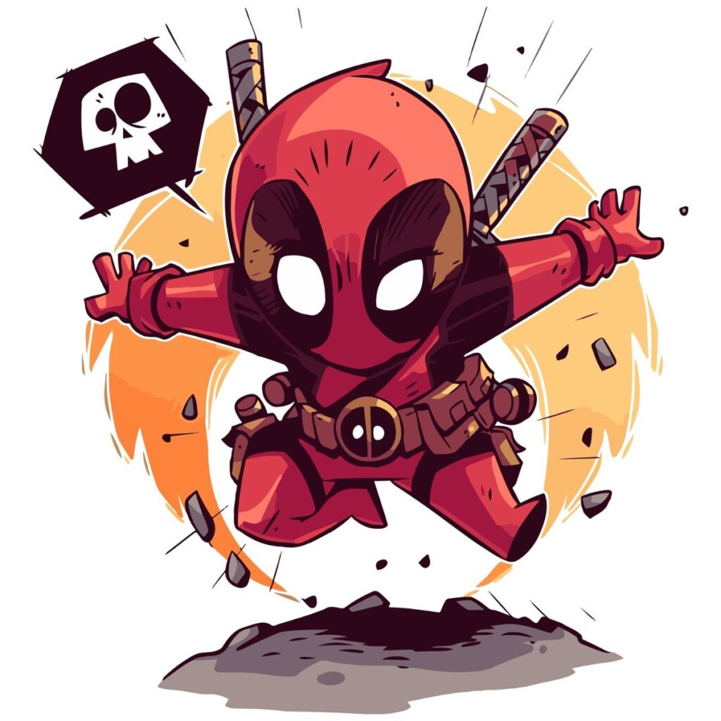 Superhero Deadpool Wallpaper Mural - Magicdecor®