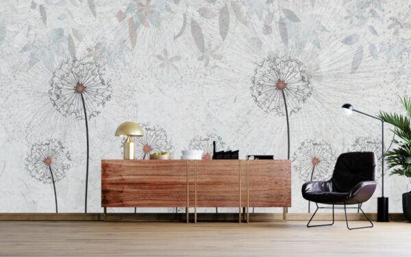 Dandelion Dance Canvas Wallpaper Mural - Magicdecor®