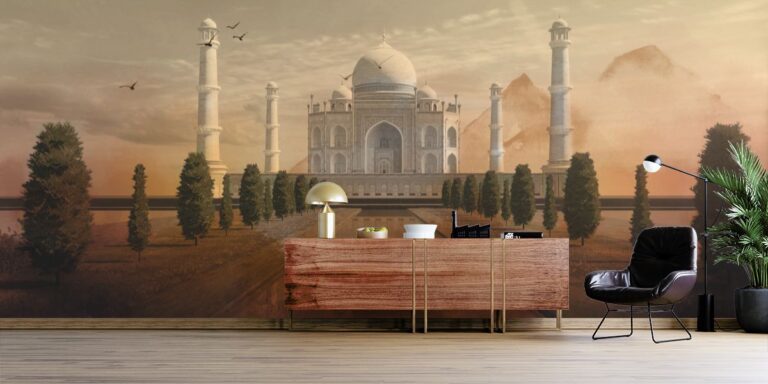 Taj Mahal Landscape Wallpaper for Wall - Magicdecor®