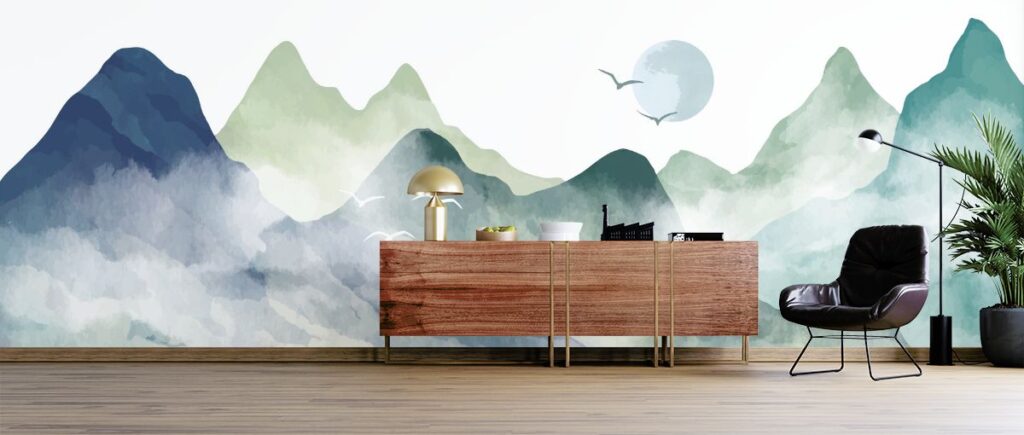 Unche Parvat, Natural Mountain Landscape Wallpaper for Wall - Magicdecor®