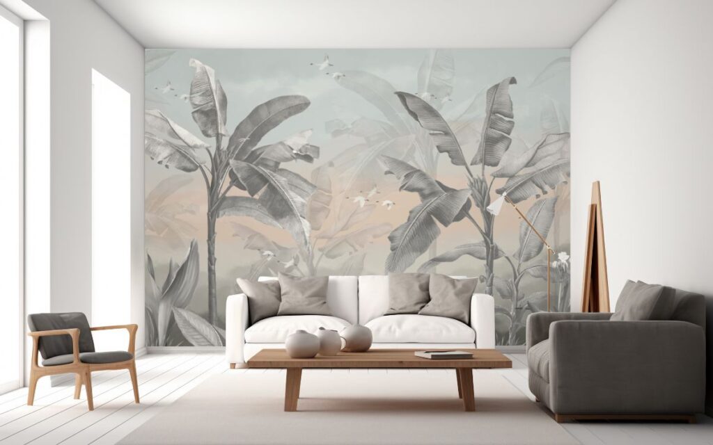 Aesthetic Banana Trees Wallpaper for Wall - Magicdecor®