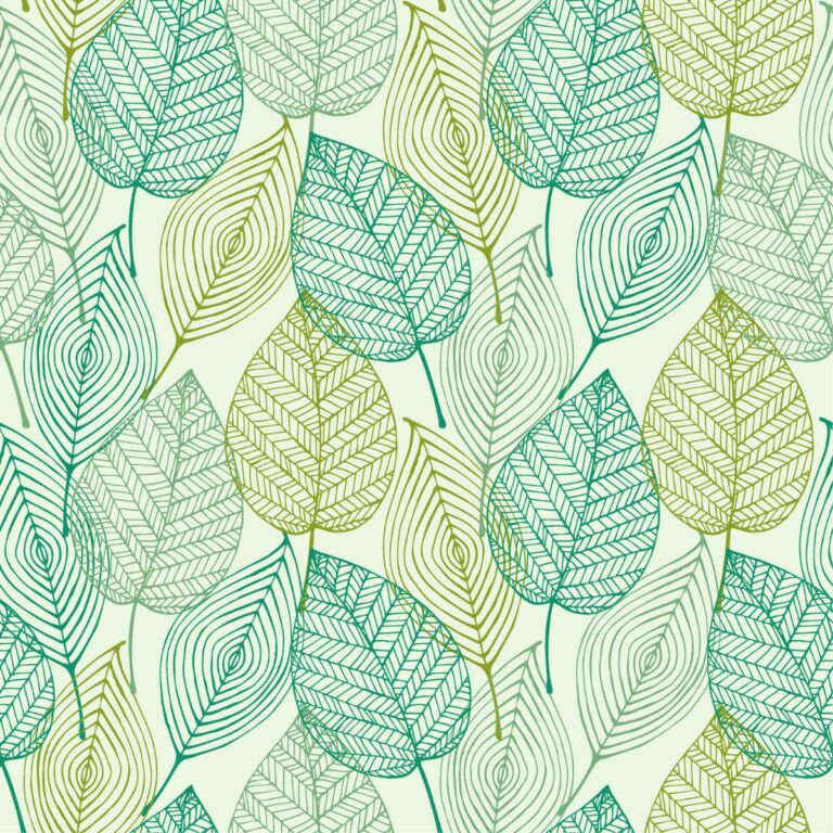 Beautiful Leaves Pattern Almirah Wallpaper - Magicdecor®