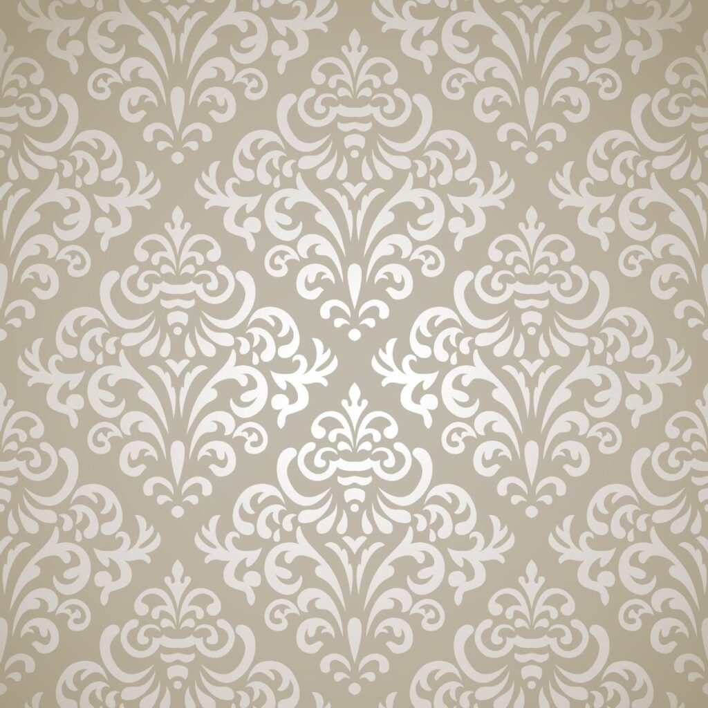 Floral Damask Pattern Furniture Wallpaper - Magicdecor®