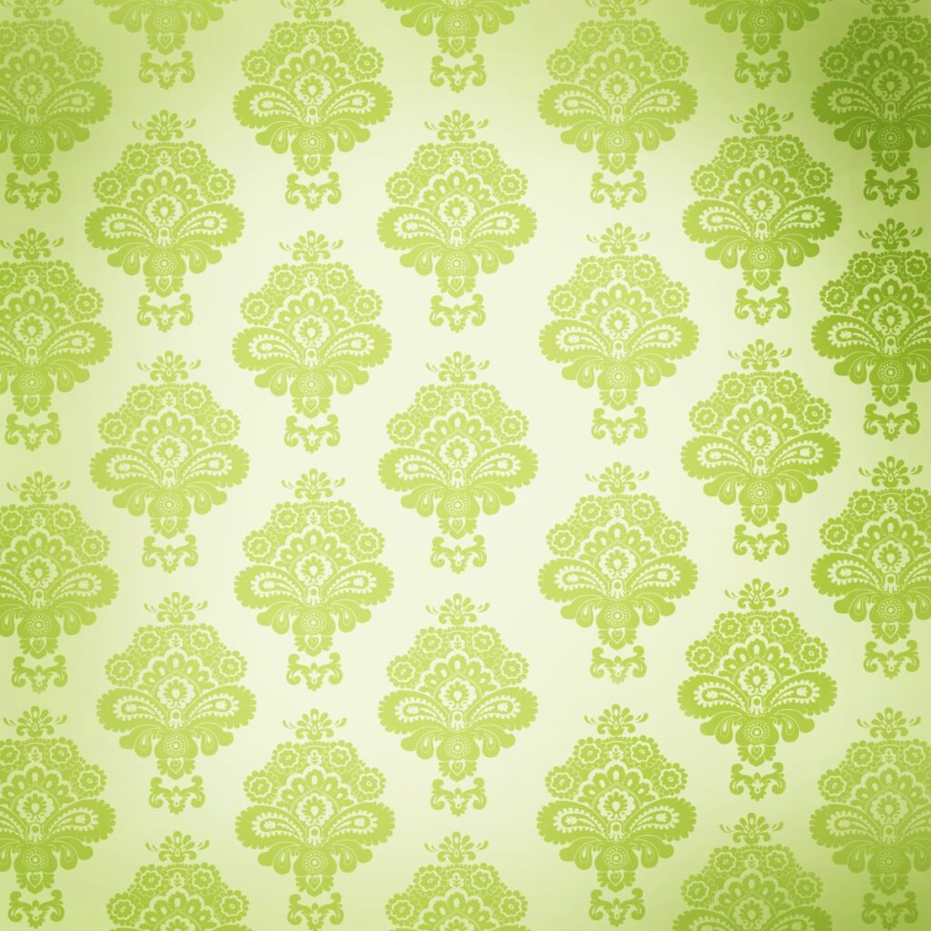 Green Damask Pattern Almirah Wallpaper - Magicdecor®