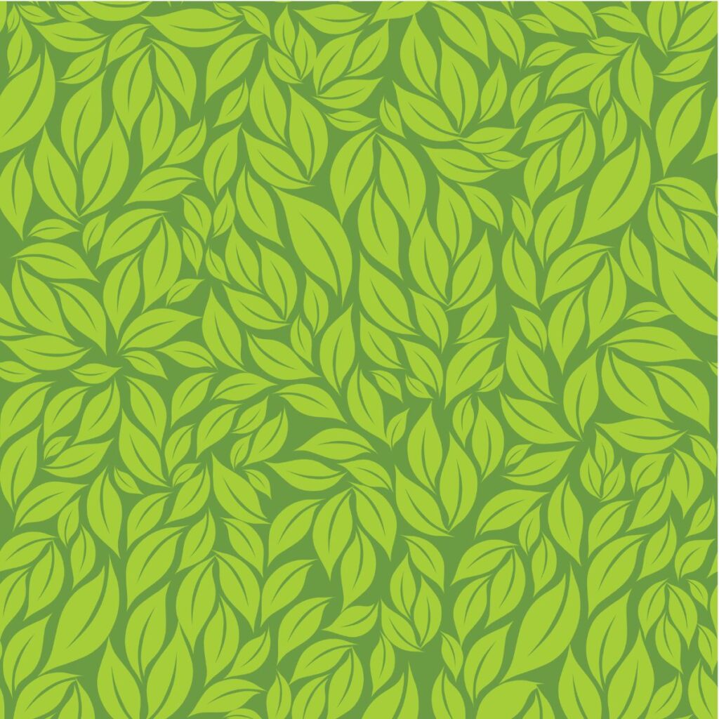 Refreshing Green Leaves Pattern Almirah Wallpaper - Magicdecor®