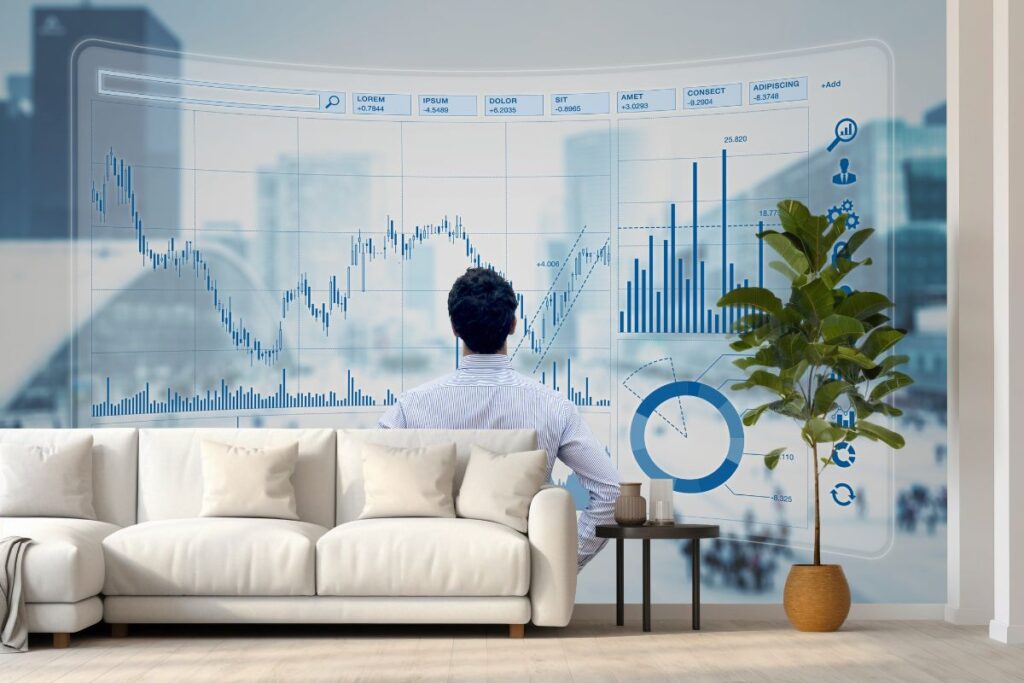 Stock Market Analyst Wallpaper Mural - Magicdecor®