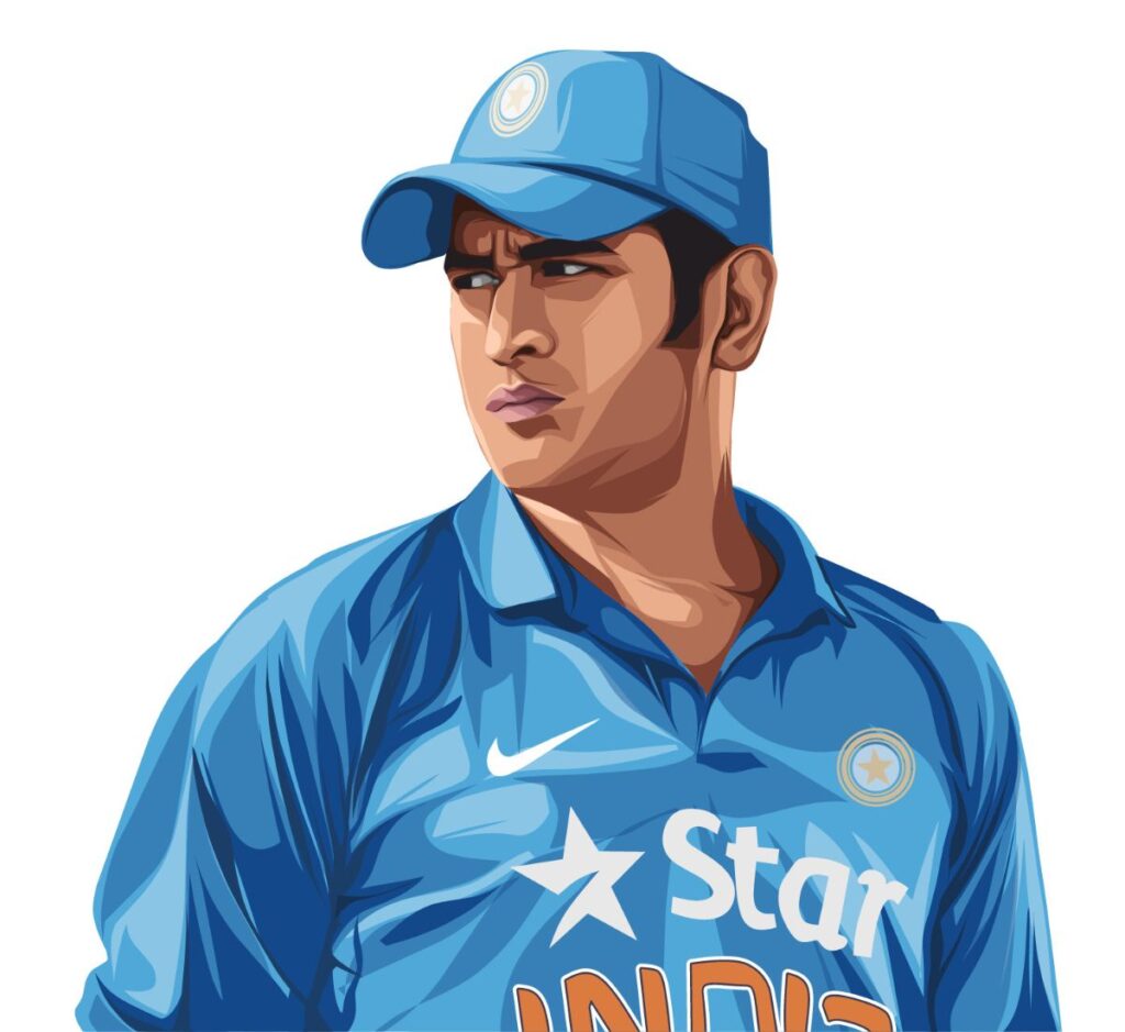 Captain Cool MS Dhoni Wallpaper for Wall - Magicdecor®