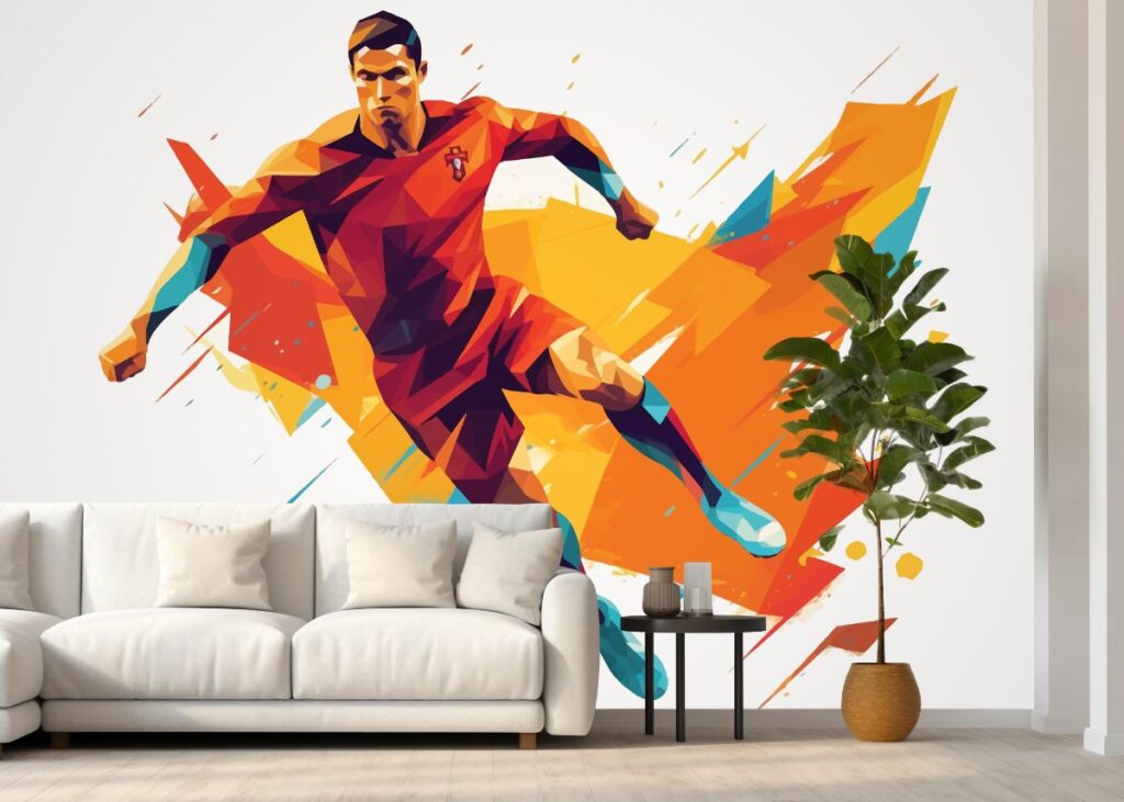Ronaldo Digital Art Wallpaper for Room - Magicdecor®