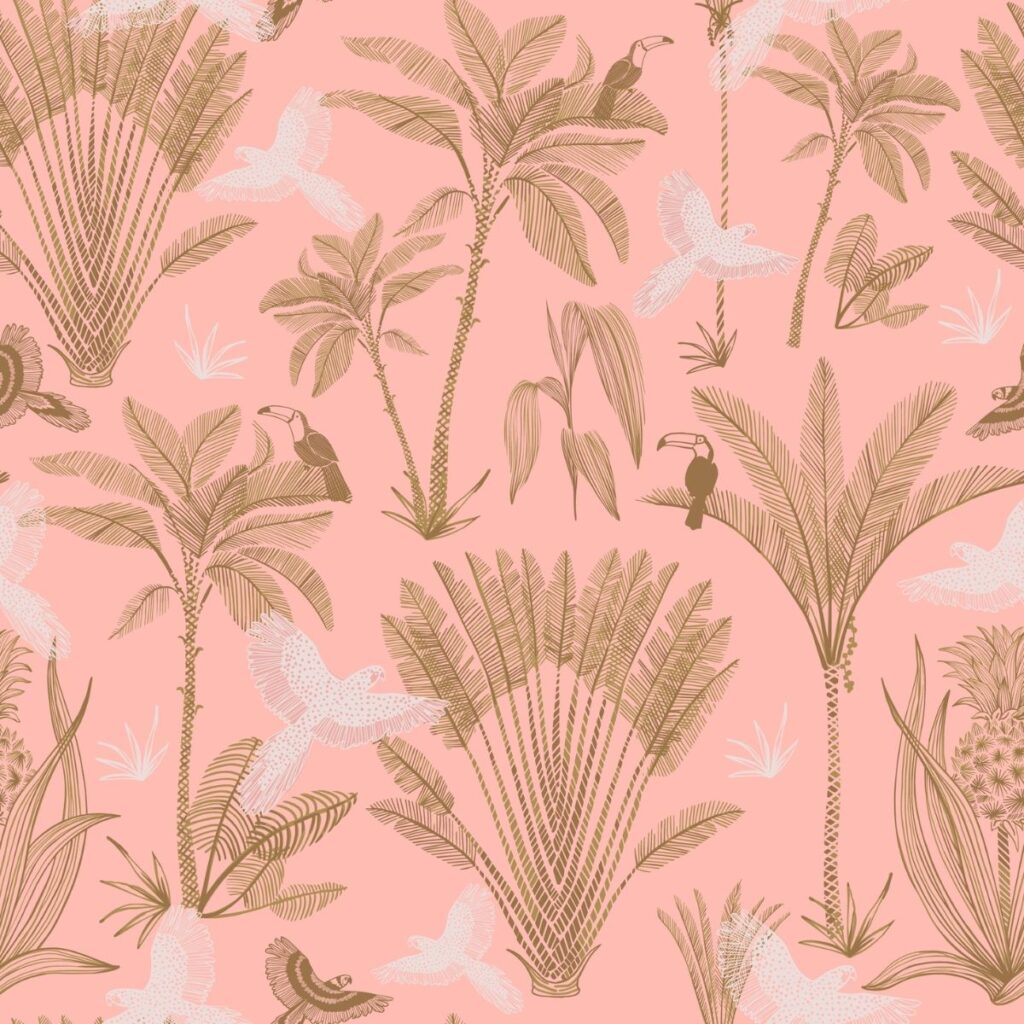 Luxurious Birds and Trees Design Wardrobe Wallpaper - Magicdecor®