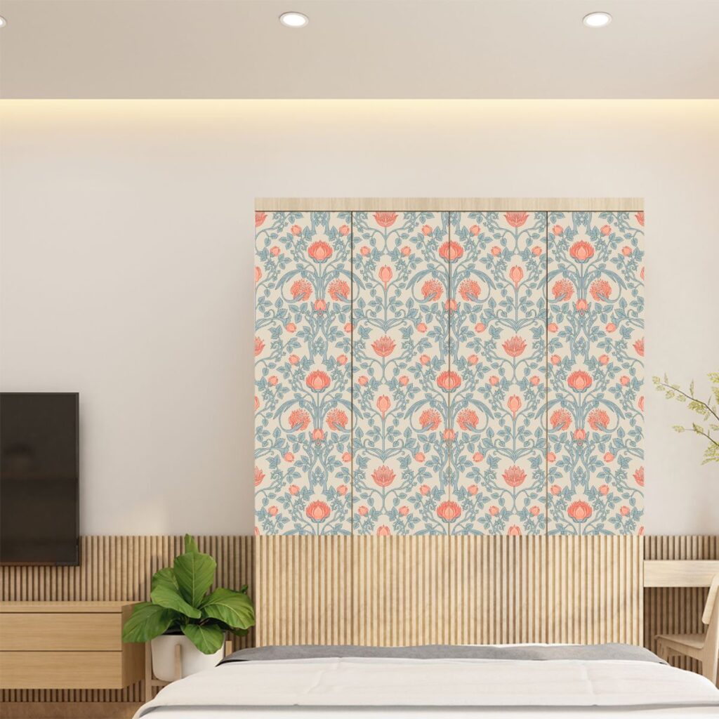 Mid Century Retro Wardrobe Wallpaper - Magicdecor®