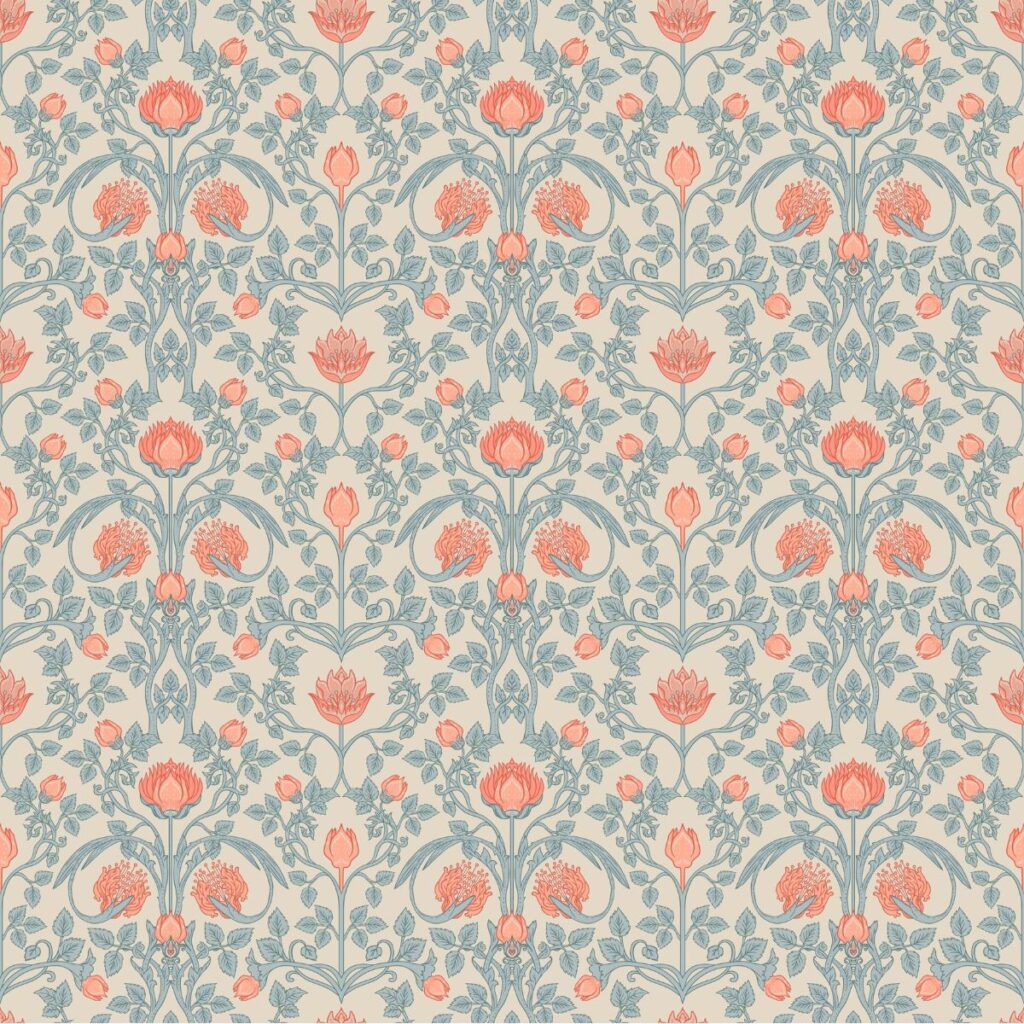 Mid Century Retro Wardrobe Wallpaper - Magicdecor®