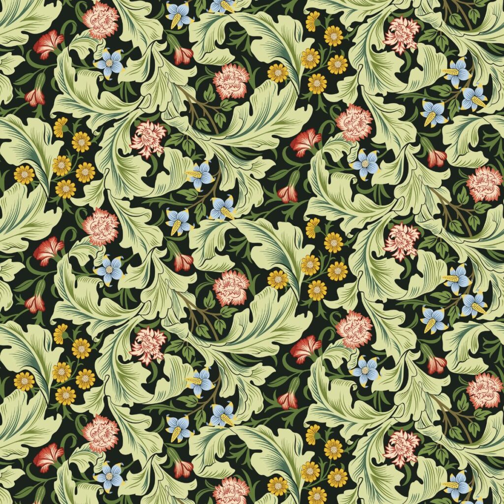 Midcentury Botanical Pattern Wardrobe Wallpaper - Magicdecor®
