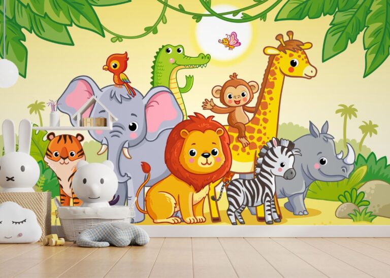 Jungle Friends Wallpaper - Magicdecor®