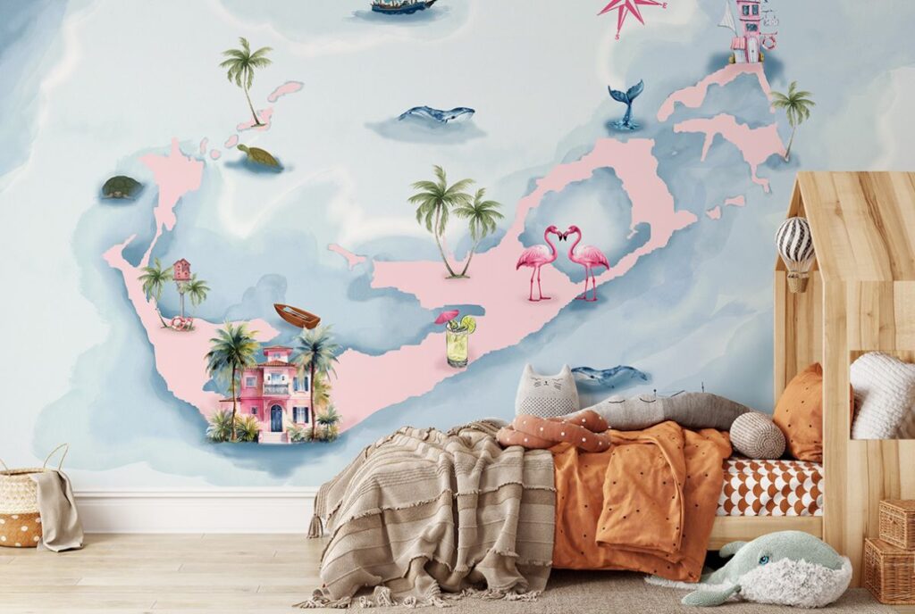Hidden Treasure Island Kids Wallpaper, Customized - Magicdecor®