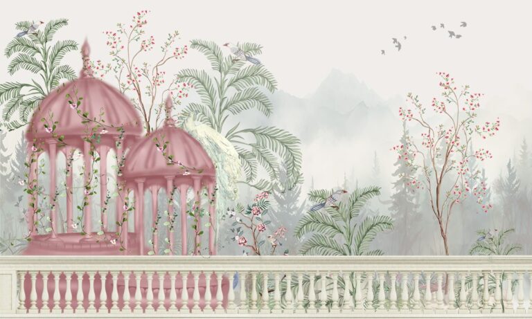 Shahi Shangri Timeless Garden Elegance Wallpaper, Customized - Magicdecor®