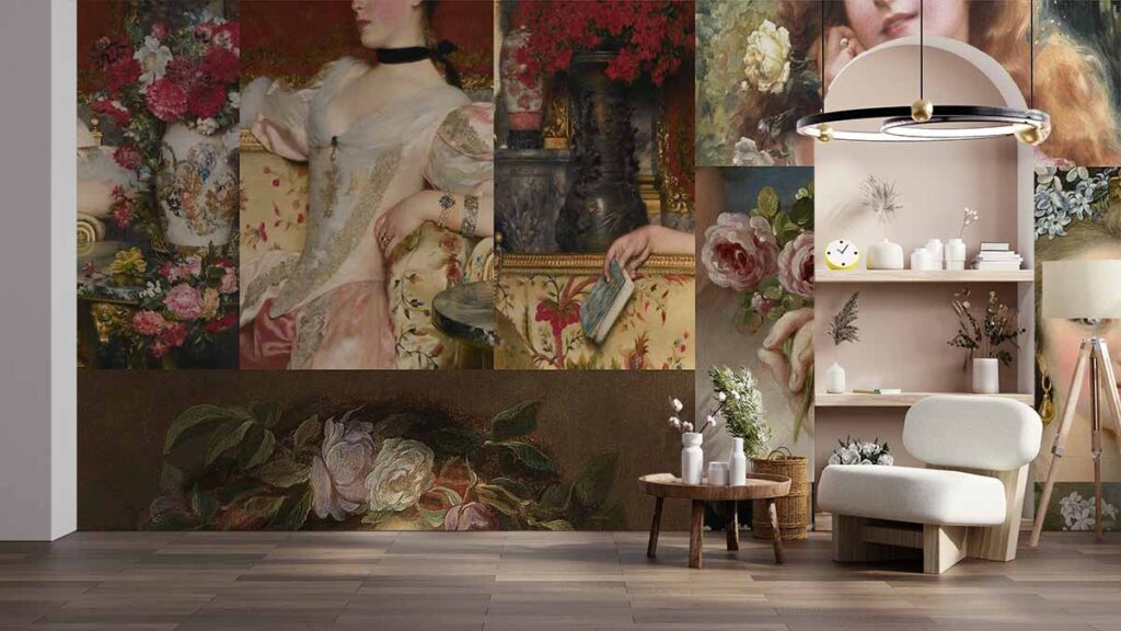 Veronica Art Patchwork Wallpaper Mural, Customized - Magicdecor®