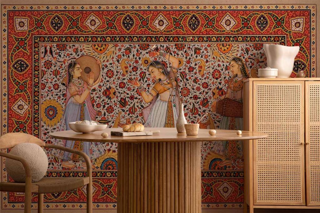 Bandhani Art Wallpaper Mural - Magicdecor®