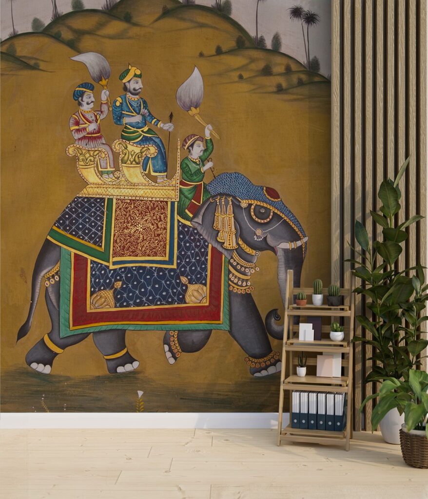 Hathi Raja Wallpaper Mural - Magicdecor®