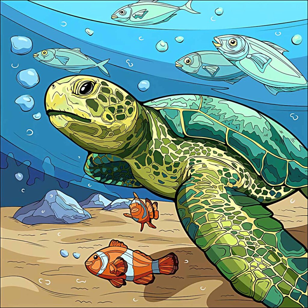 Serenity Vastu Turtle Retreat Wallpaper - Magicdecor®