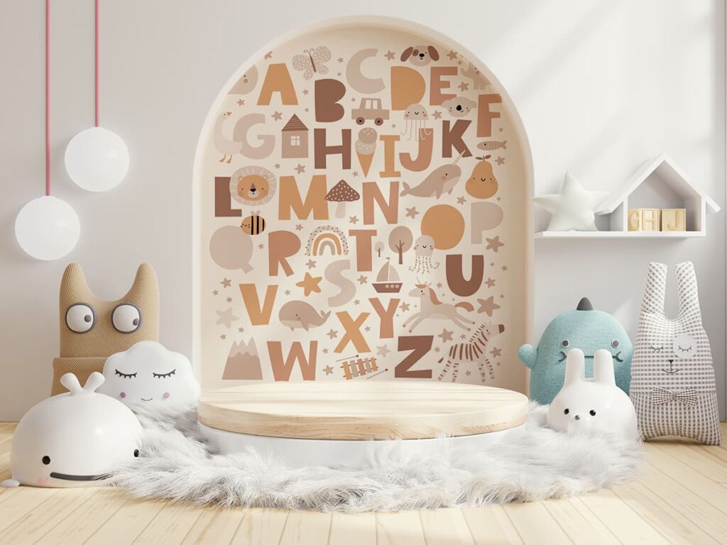 An Alphabets Learning Wallpaper for Kids - Magicdecor®