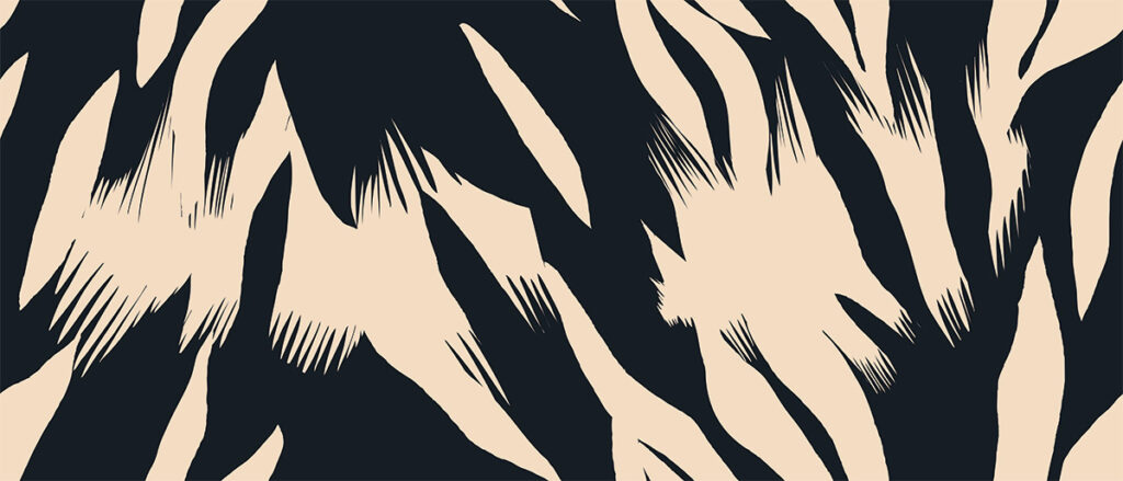 Abstract Tiger Striped Print Wallpaper - Magicdecor®