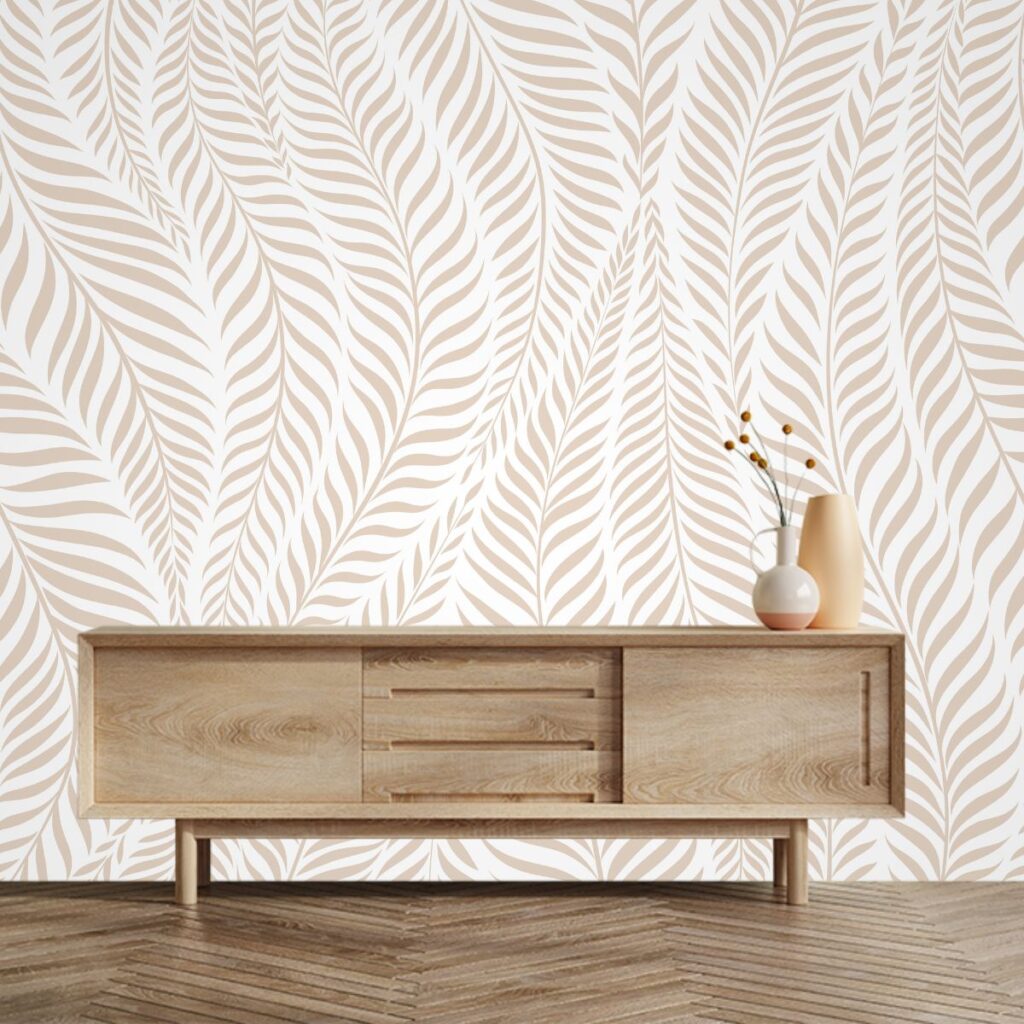 Modern Stylish Luxurious Palm Leaves Pattern Wallpaper - Magicdecor®