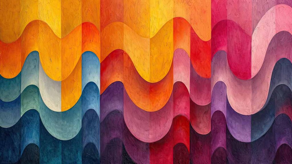 Abstract Flowing Colors Art Mural Wallpaper - Magicdecor®