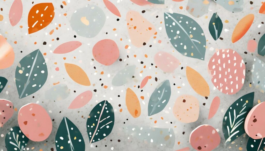 Terrazzo Cute Pastel Pattern Wallpaper - Magicdecor®