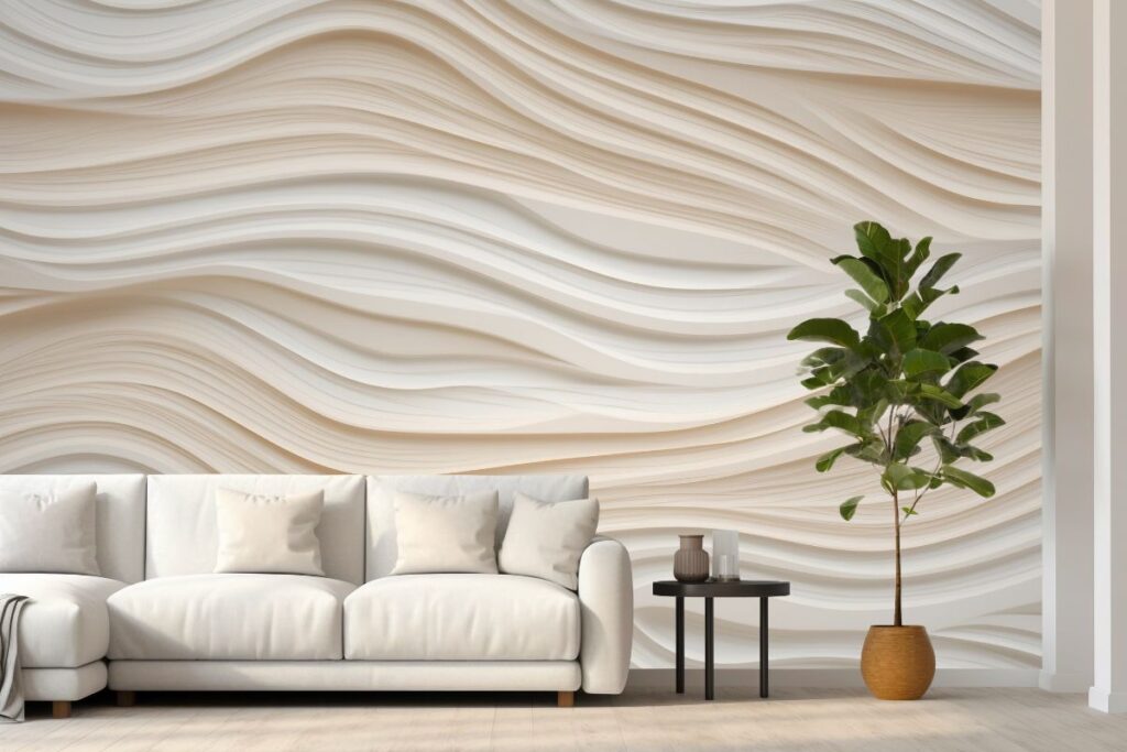 Luxurious Wooden Wave Wallpaper Mural for Wall - Magicdecor®