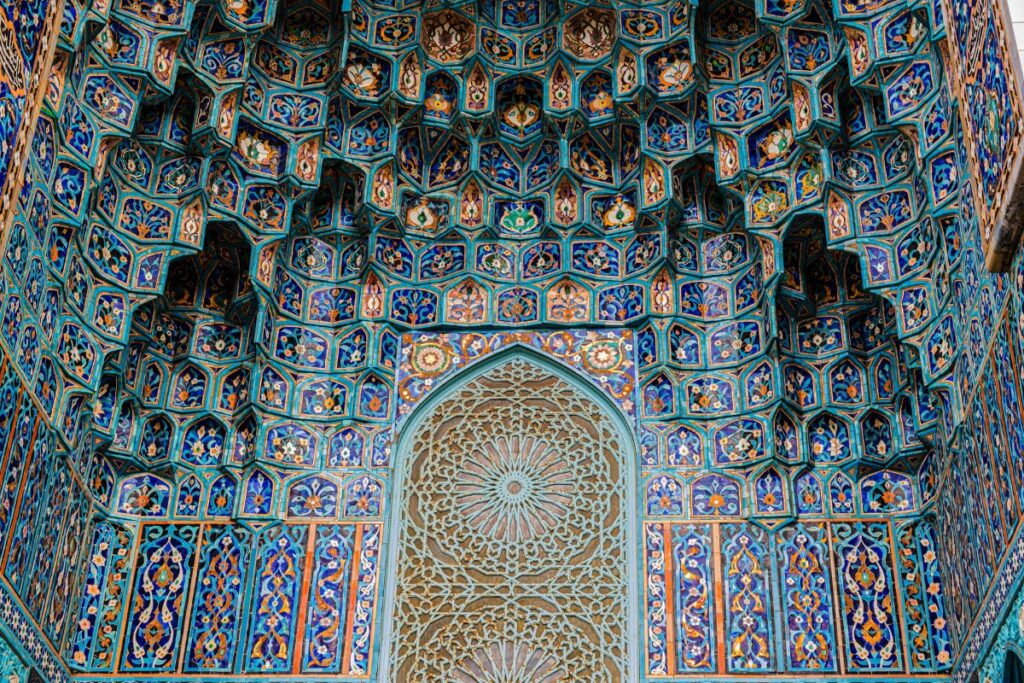 Islamic Pattern Blue Mosque in Saint Petersburg, Russia Wallpaper Mural ...