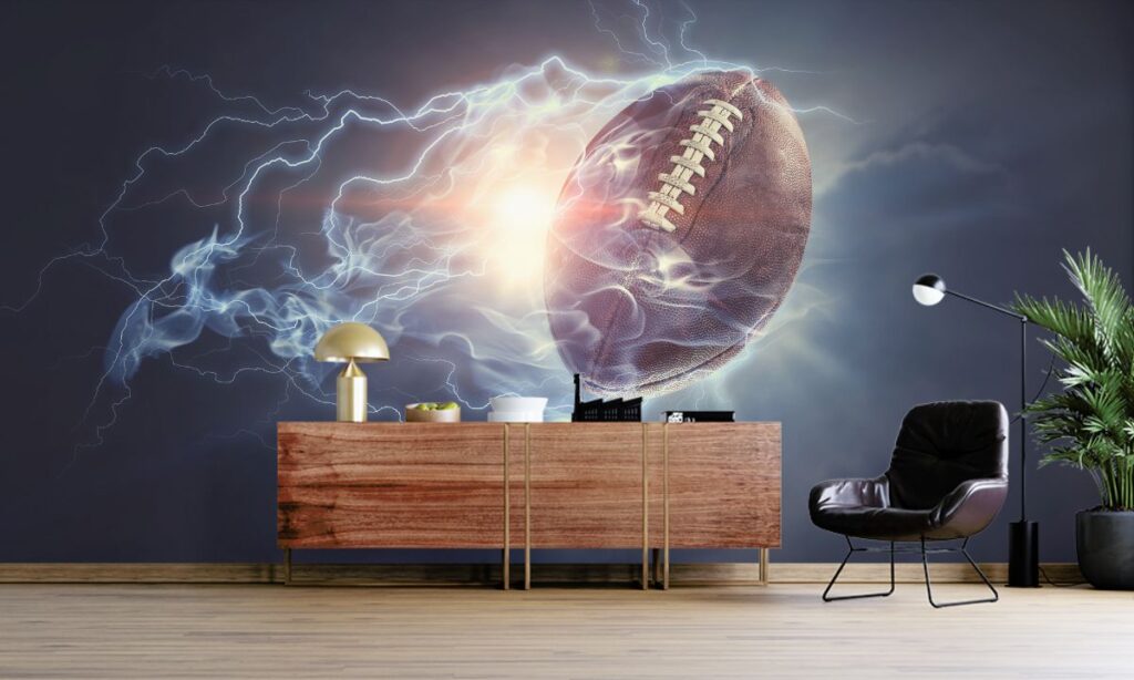 American Football Rugby Wallpaper Mural for Wall - Magicdecor®
