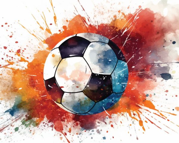 Football Abstract Design Wallpaper Mural - Magicdecor®