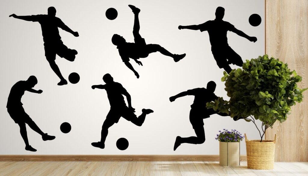 Football Shots Wallpaper Mural for Wall - Magicdecor®