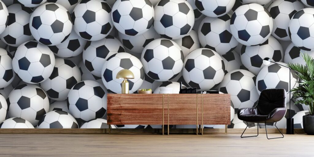 The Great Wall of Football Mural Wallpaper - Magicdecor®