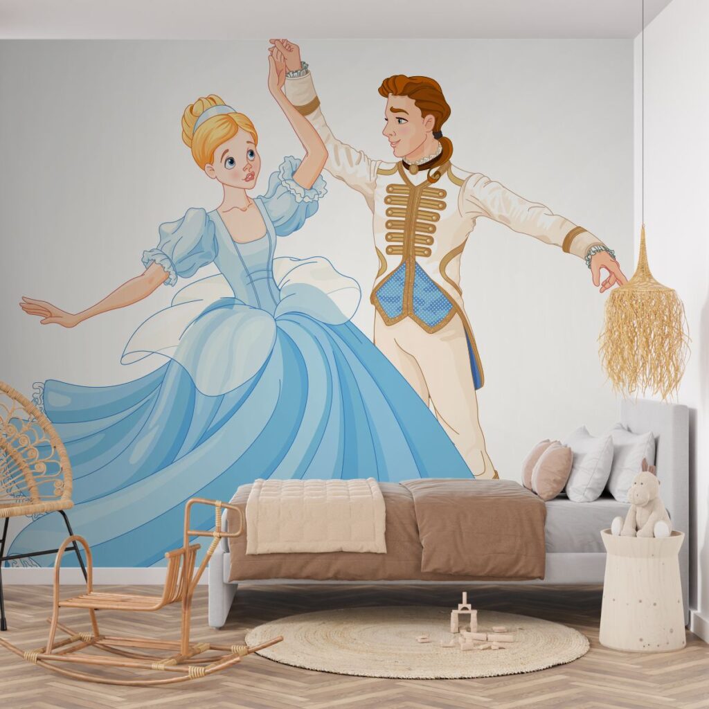 Ball Dance of Cinderella and Prince Wall Mural for Wall - Magicdecor®